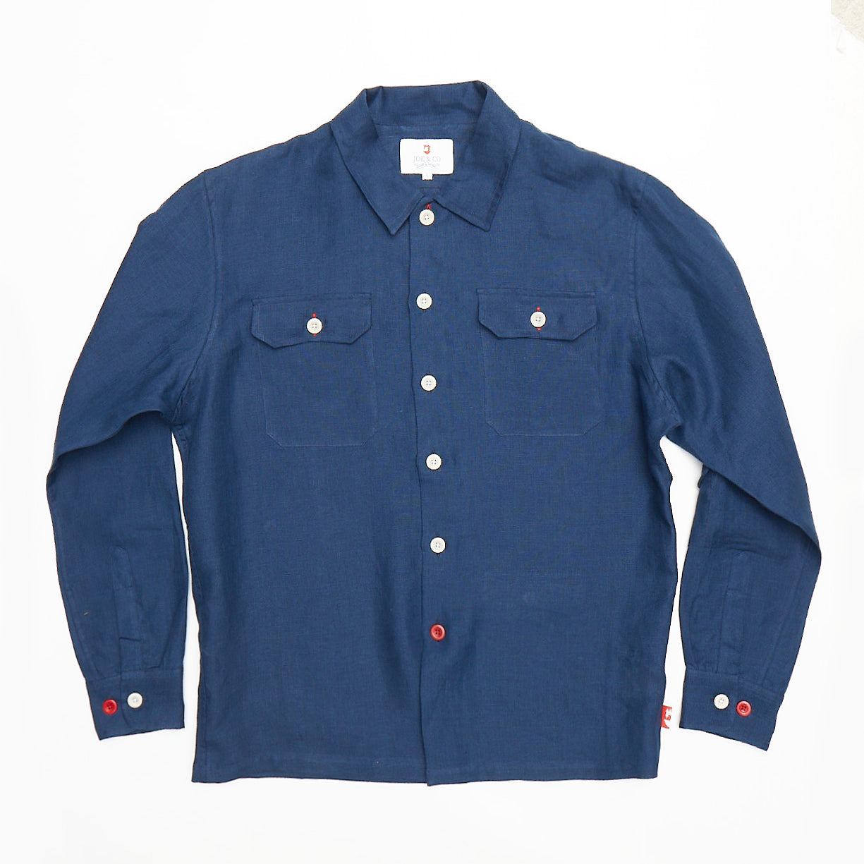 Paxton 31 navy linen over shirt – Joe & Co Denim / Apparel