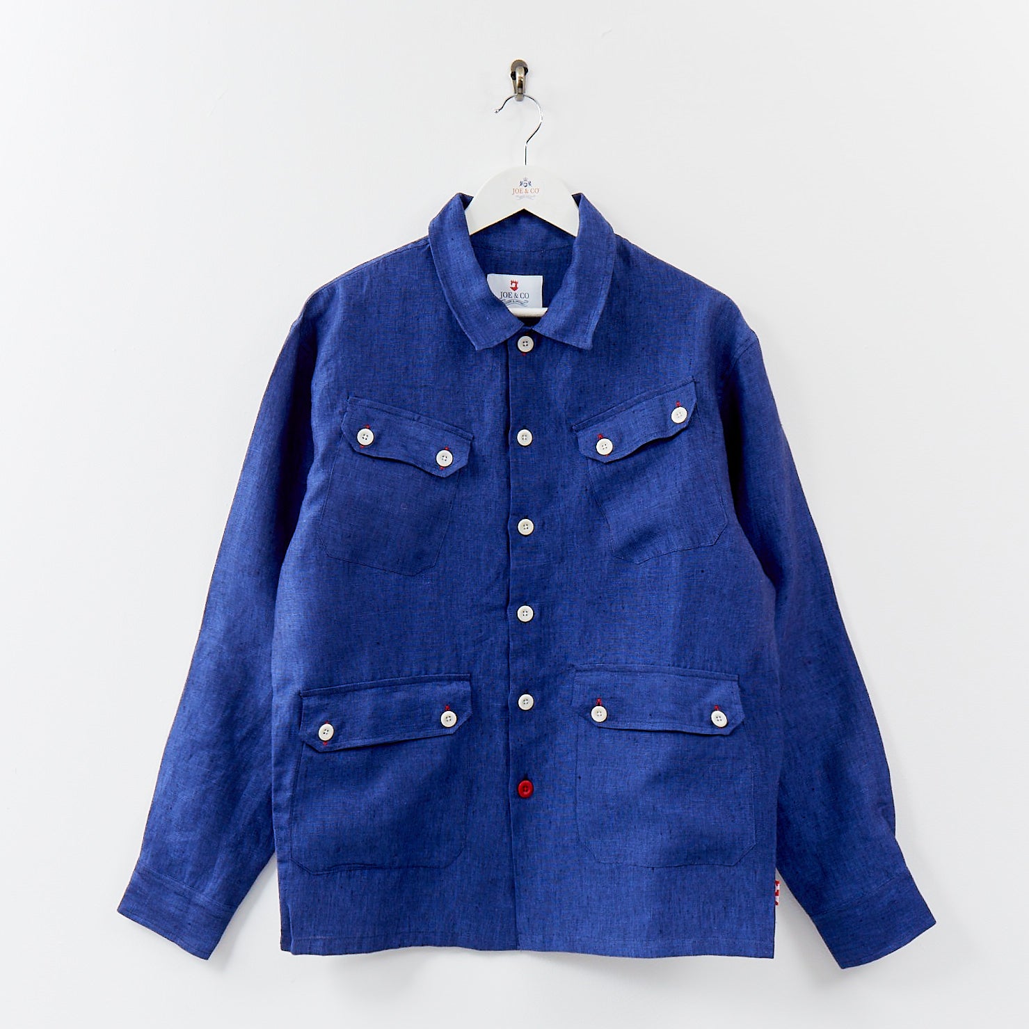 Arkwright 29 Petrol Blue Linen Over Shirt – Joe & Co Denim / Apparel